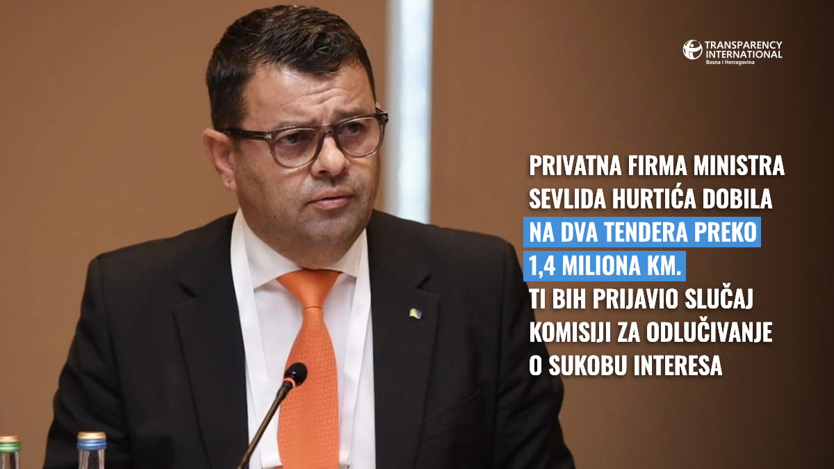Privatna firma ministra Sevlida Hurtića dobila preko 1,4 miliona KM na ...